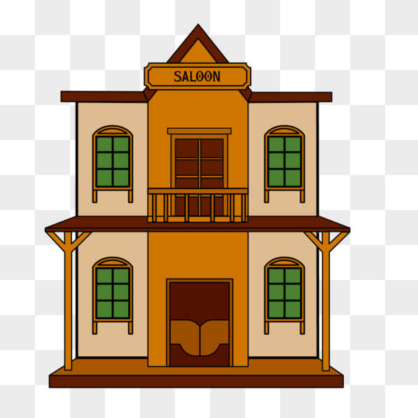 Download Colorful Western Saloon PNGs Online - Creative Fabrica