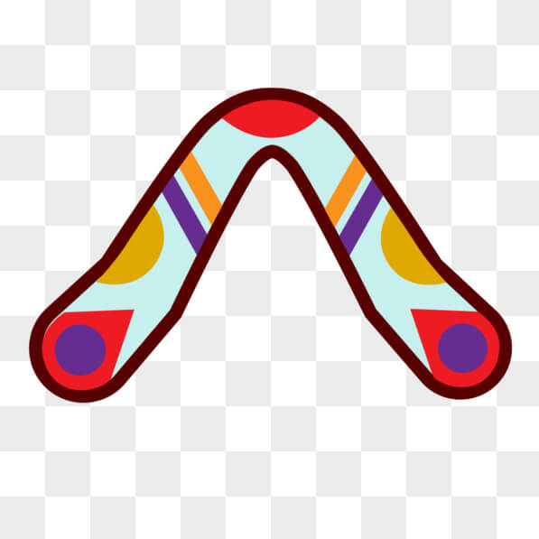 Download Colorful Boomerang Design PNGs Online - Creative Fabrica