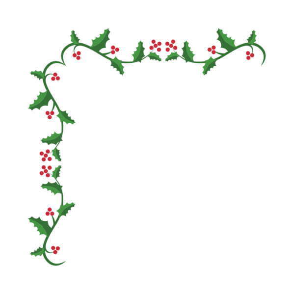 Download Holly Border Decoration Borders & Corners Online - Creative Fabrica