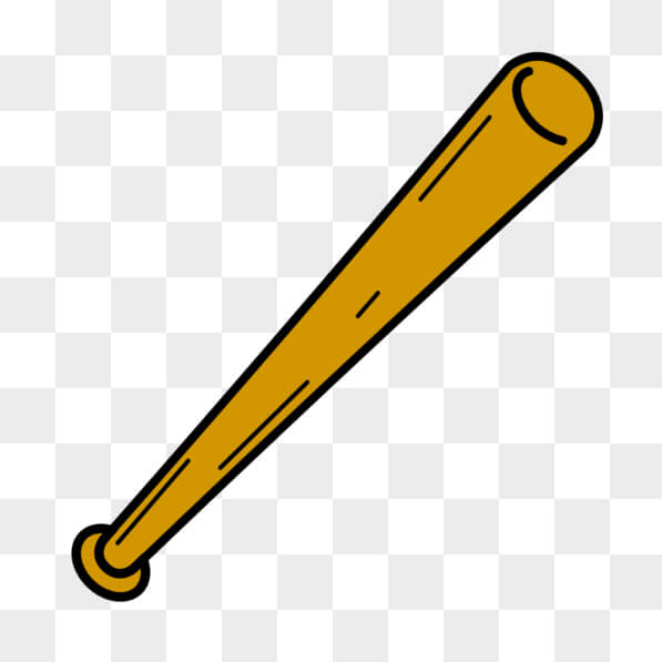 Download Illustration of a Baseball Bat PNGs Online - Creative Fabrica