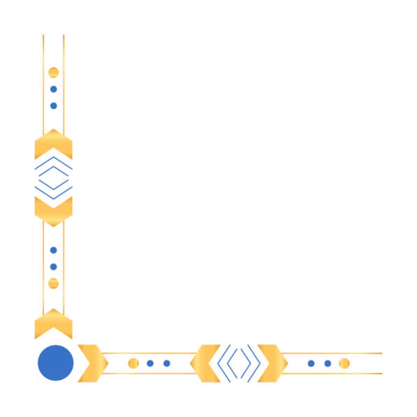 Download Decorative Geometric Border in Yellow and Blue Borders ...