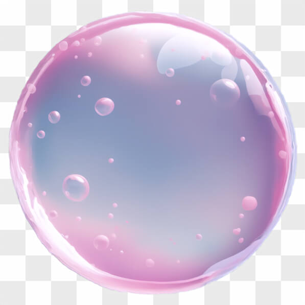 Download Translucent Pink Bubble on Soft Gradient Background Cartoons ...