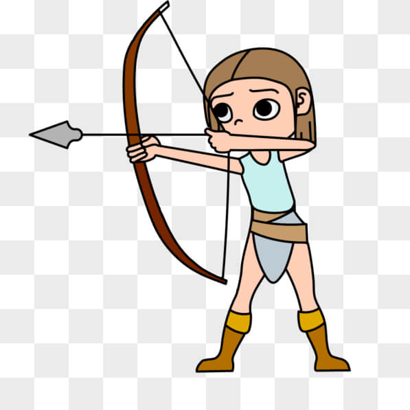 Descarga Joven arquero con arco y flecha PNGs En Línea - Creative Fabrica