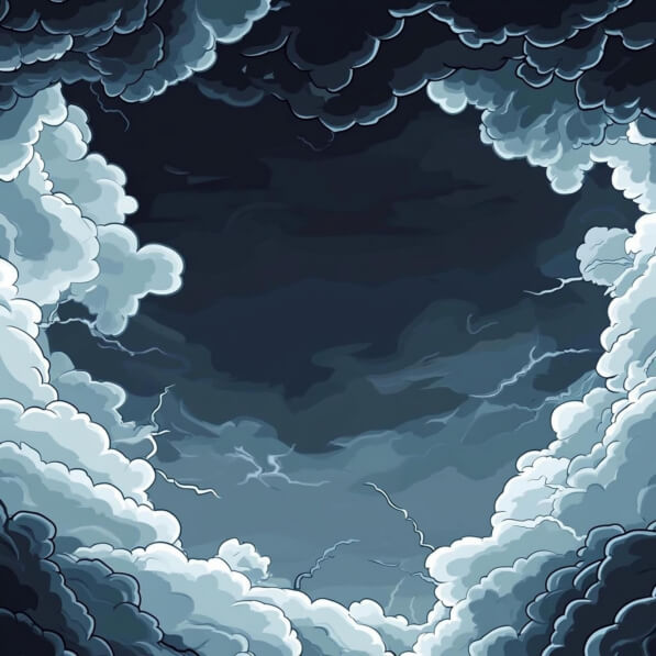 Descarga Cielo dramático y tormentoso con nubes y relámpagos Fondos En Línea - Creative Fabrica