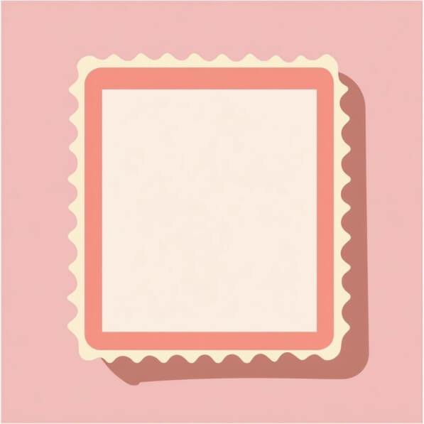 Download Minimalist Stamp Frame on Pink Background Backgrounds Online ...