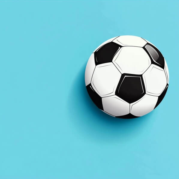 Descarga Balón de fútbol clásico sobre fondo azul Fondos En Línea ...