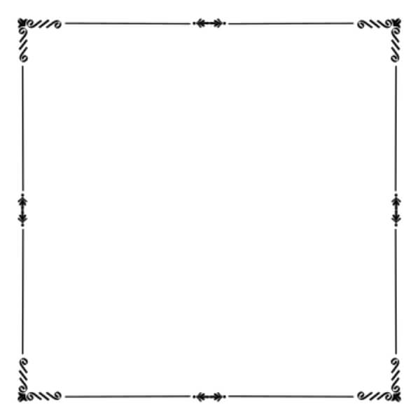 Download Elegant Black Decorative Border Frames Online - Creative Fabrica
