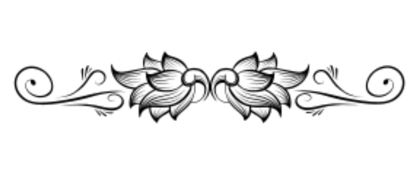 Download Decorative Lotus Flower Design Borders & Corners Online ...