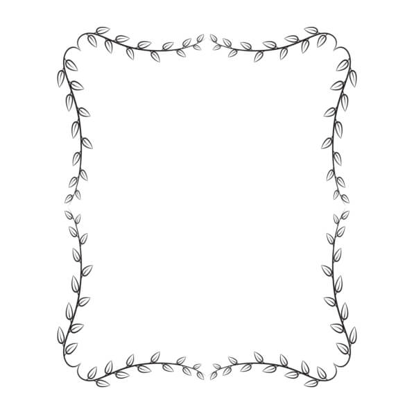 Descarga Marco decorativo con vides y hojas Marcos En Línea - Creative ...