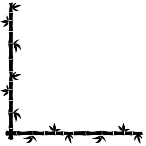 Download Stylized Black Bamboo Border Design Borders & Corners Online ...