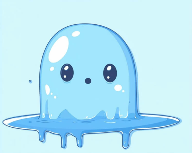 Download Cute Blue Blob Character Backgrounds Online - Creative Fabrica
