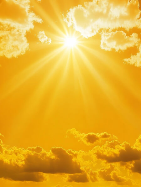 Download Radiant Sun in an Orange-Yellow Sky Backgrounds Online ...