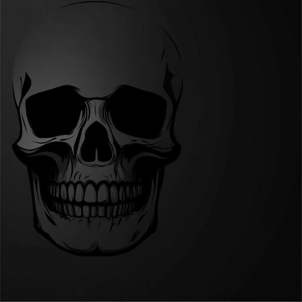 Baixe Caveira Preta Estilizada em Fundo Escuro Backgrounds - Creative ...