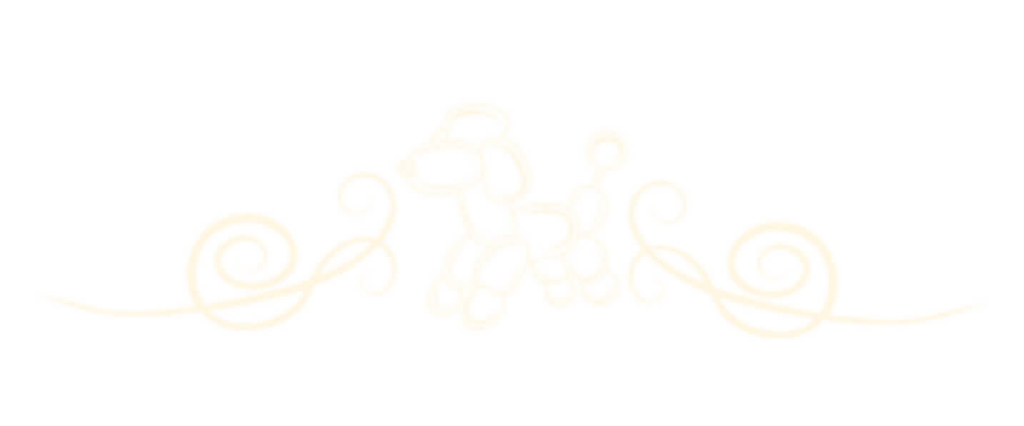 Download Delicate Swirl Design with Dog Outline Borders & Corners ...