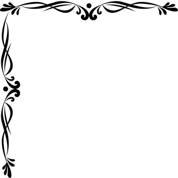 Download Ornate Black Decorative Border Borders & Corners Online ...