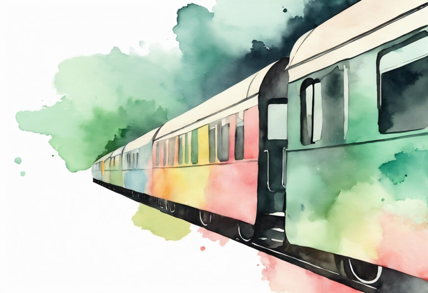 Download Watercolor Train in Abstract Colors Backgrounds Online ...