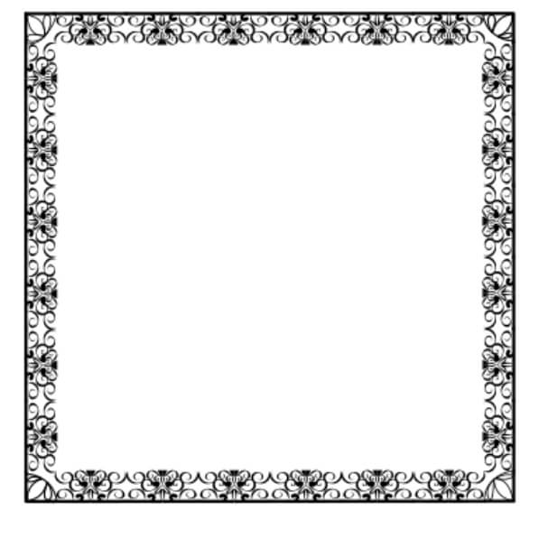 Download Elegant Black and White Decorative Border Frames Online ...