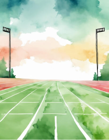 Download Watercolor Athletic Track with Dreamy Sky Backgrounds Online ...