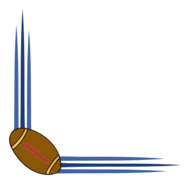 Download Stylized Football Corner Design Borders & Corners Online ...