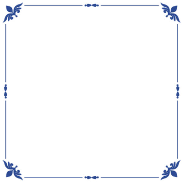 Download Elegant Blue Decorative Border Frames Online - Creative Fabrica