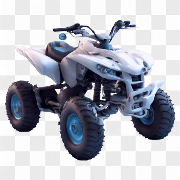 Download Moderne Witte All-Terrain Vehicle (ATV) Cartoons online op ...