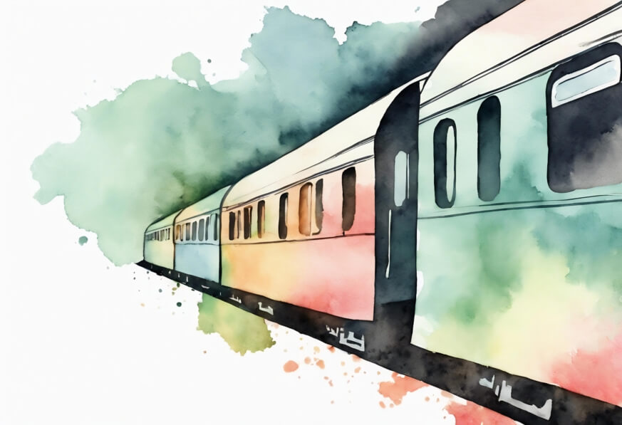 Download Watercolor Train Illustration Backgrounds Online - Creative ...
