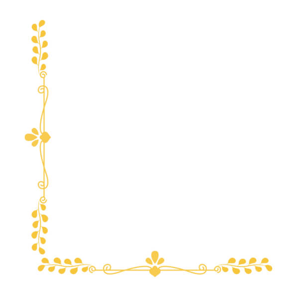 Download Decorative Yellow Floral Border Design Borders & Corners ...