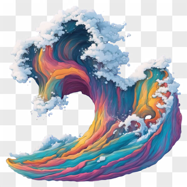 Download Vibrant Abstract Wave Cartoons Online - Creative Fabrica