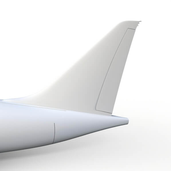 Descarga Sección de cola de un avión moderno Mockups En Línea ...