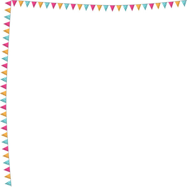 Descarga Banderas decorativas coloridas para celebraciones Bordes y ...