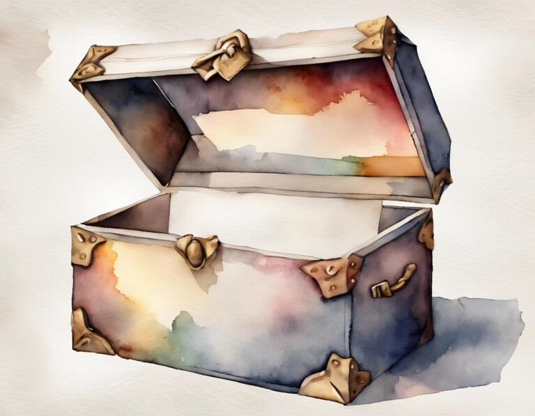 Baixe Baú Artístico em Aquarela Backgrounds - Creative Fabrica