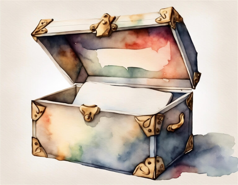 Download Open Treasure Chest with Watercolor Effect Backgrounds Online ...