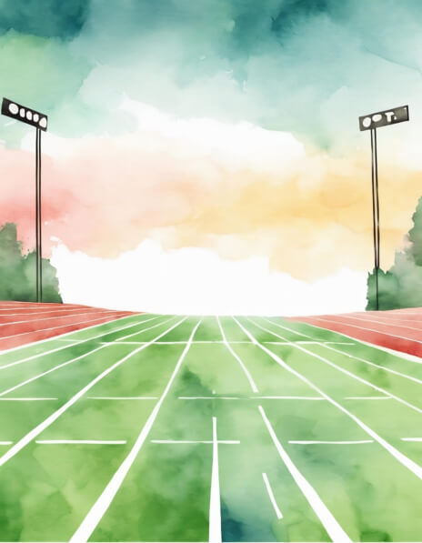 Download Watercolor Running Track under Pastel Sky Backgrounds Online ...