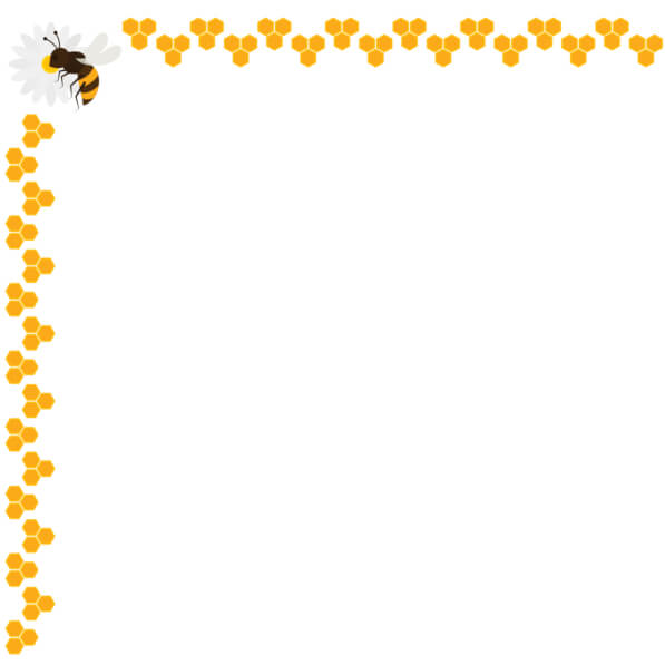 Download Bee and Honeycomb Border Design Borders & Corners Online ...