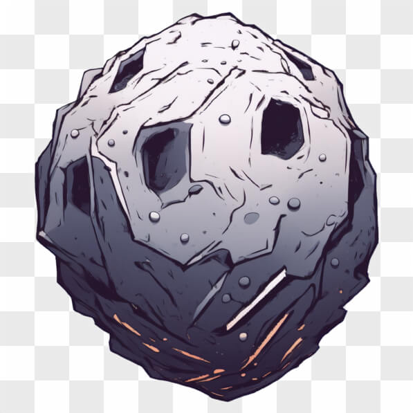 Download Stylized Asteroid in Space Cartoons Online - Creative Fabrica