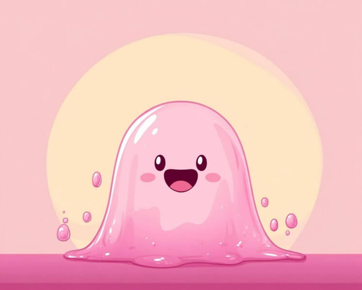 Download Happy Pink Blob Character Backgrounds Online - Creative Fabrica