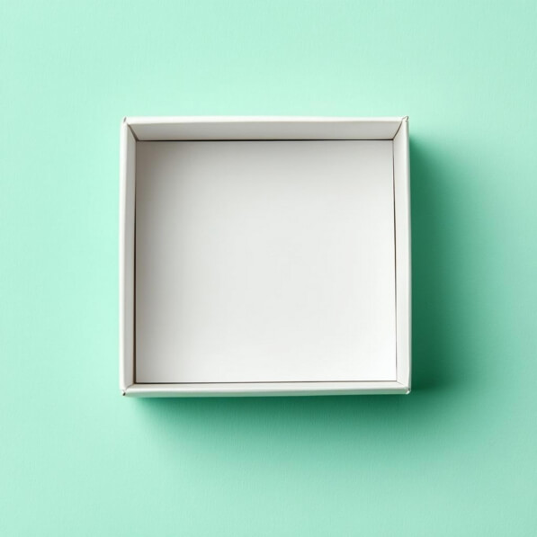 Download Empty White Box on Mint Green Background Mockups Online ...