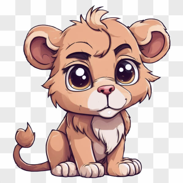 Download Cute Cartoon Lion Cub Cartoons Online - Creative Fabrica