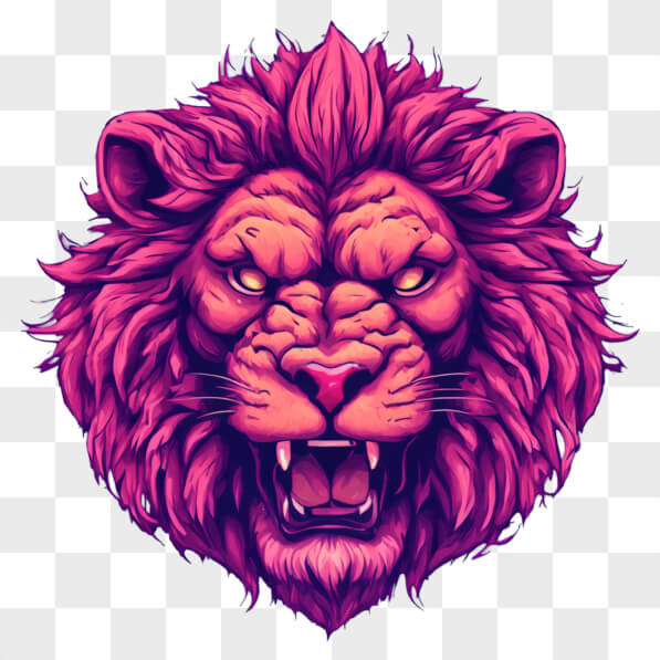 Descarga Representación Artística de la Cabeza de un León Cartoons En ...