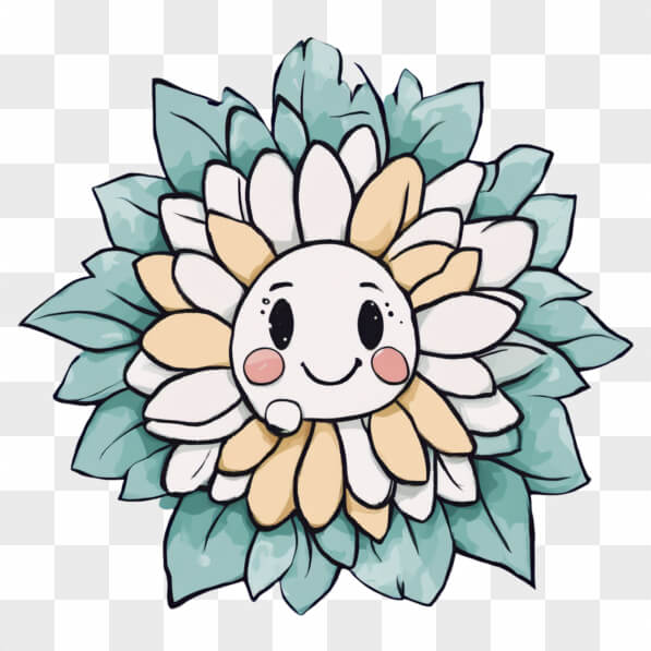 Baixe Ilustração de Flor do Sol Fantasiosa Cartoons - Creative Fabrica