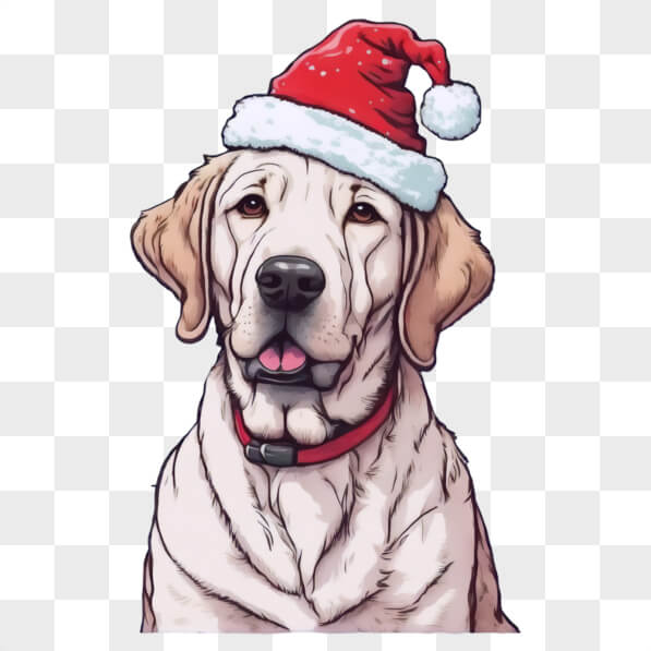 Descarga Perro Labrador con Sombrero de Santa Cartoons En Línea ...