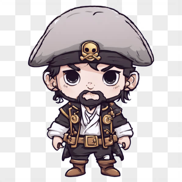 Download Chibi Pirate Character Cartoons Online - Creative Fabrica