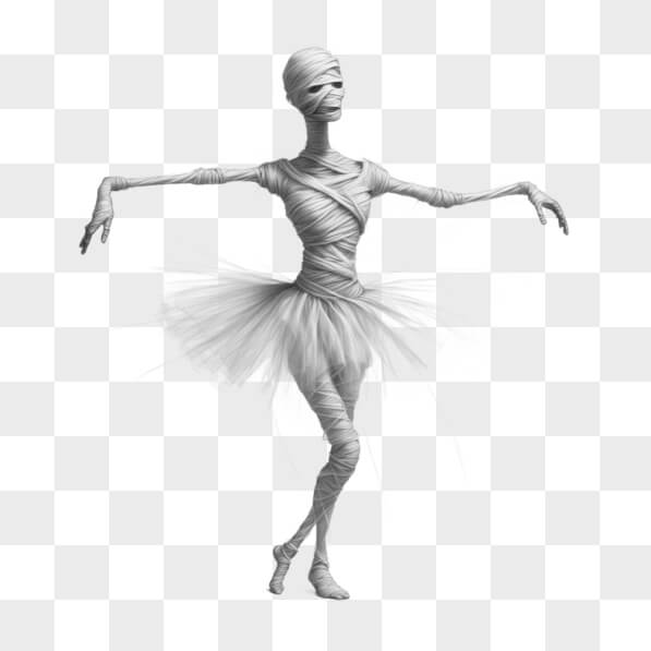 Download Surreal Ballet Dancer Wrapped in Bandages Sketches Online ...