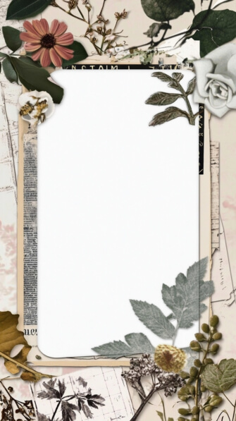 Download Artistic Botanical Collage with Empty Space Backgrounds Online ...