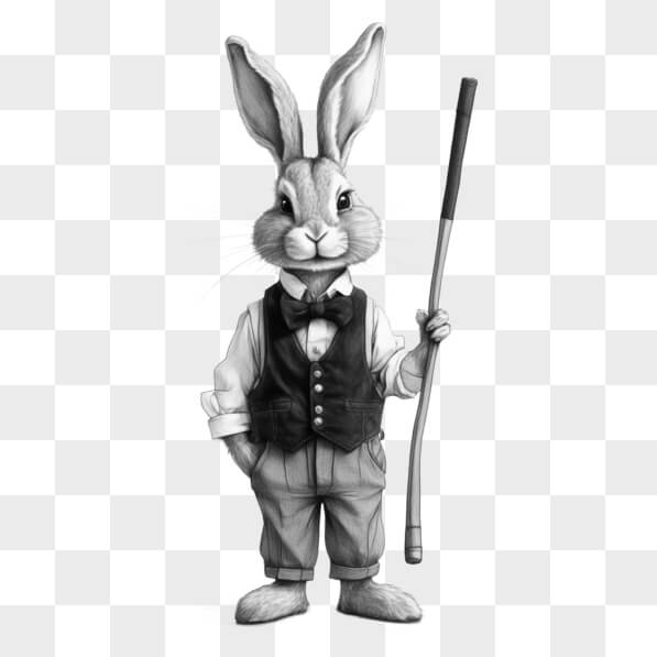 Download Anthropomorphic Rabbit in Formal Attire Sketches Online ...