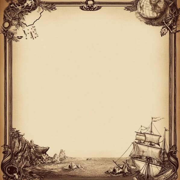 Download Nautical Vintage Frame with Ship and Globe Backgrounds Online ...