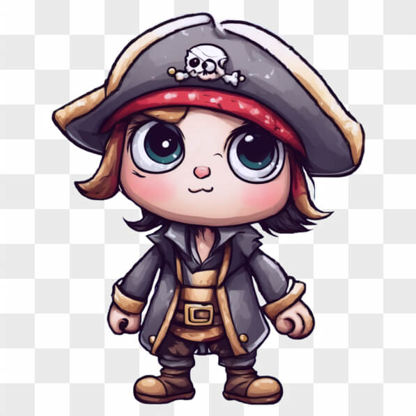 Baixe Personagem Pirata Fofo Cartoons - Creative Fabrica