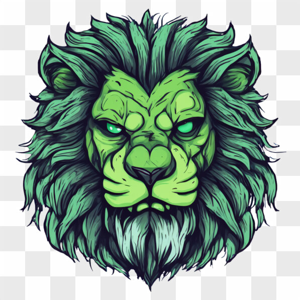 Descarga Ilustración de León Verde Estilizado Cartoons En Línea ...