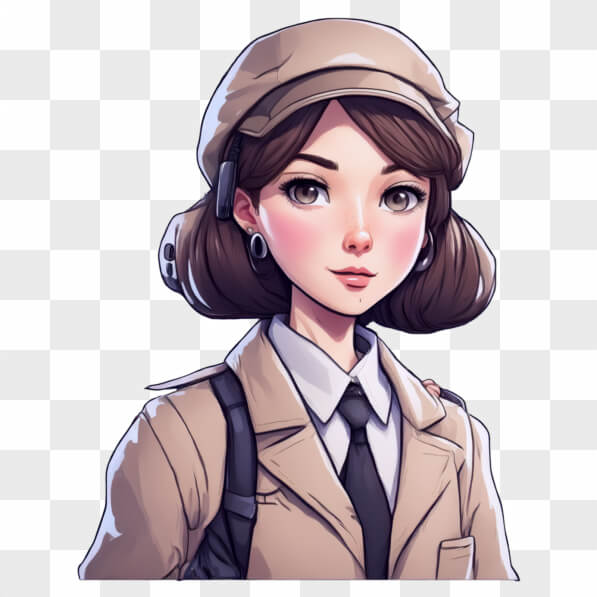 Download Stylized Animated Character in Beige Outfit Cartoons Online ...