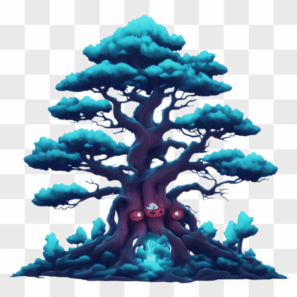 Download Whimsical Tree with Magical Glow Cartoons Online - Creative ...
